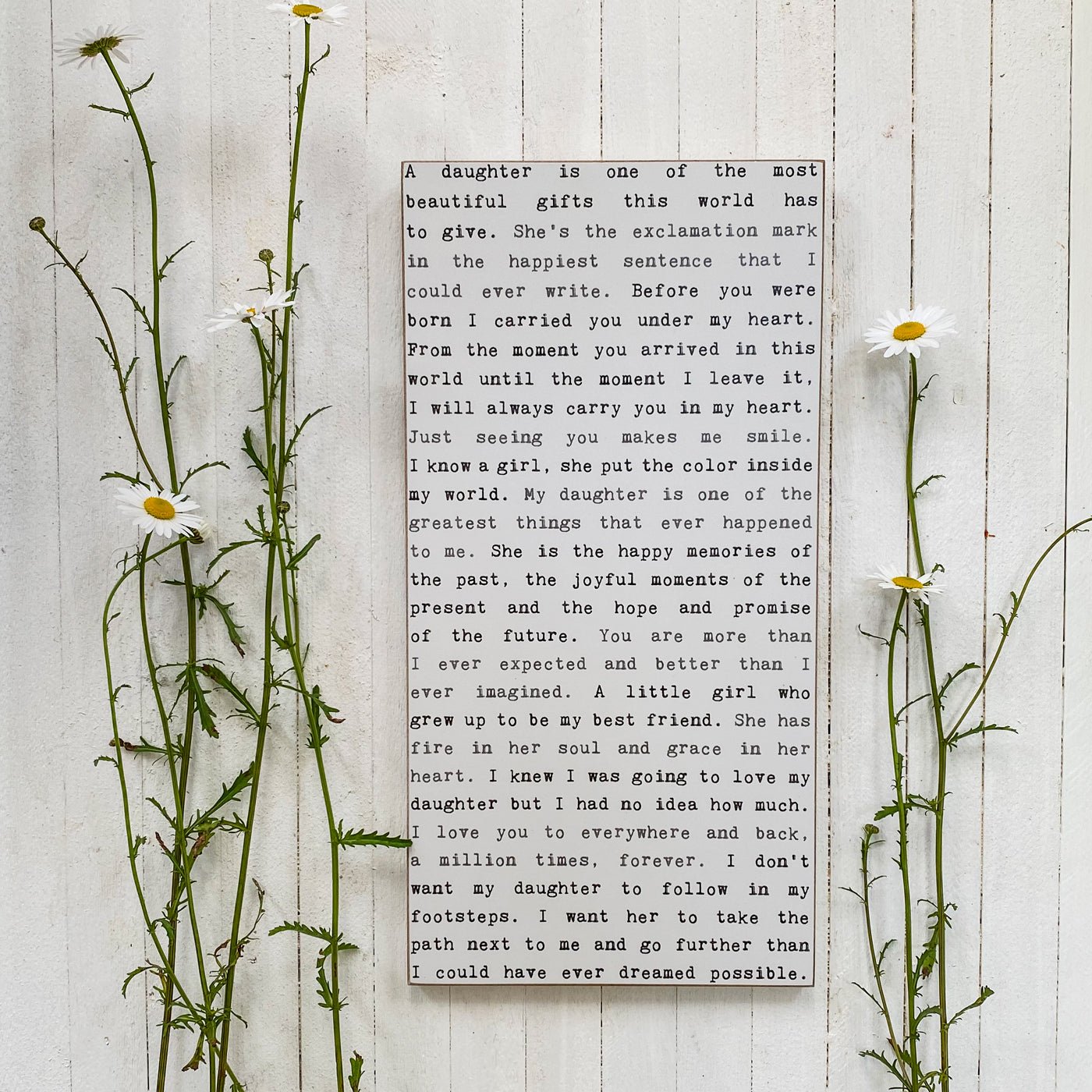 Inspirational Art - Gift for Daughters - Typewriter Signs – Cedar ...