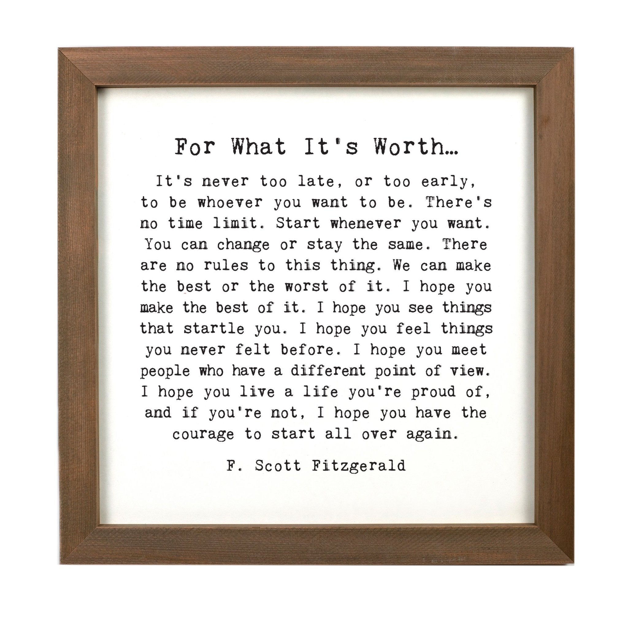 Framed Words - Handmade Home Decor, Inspirational Quote – Cedar ...