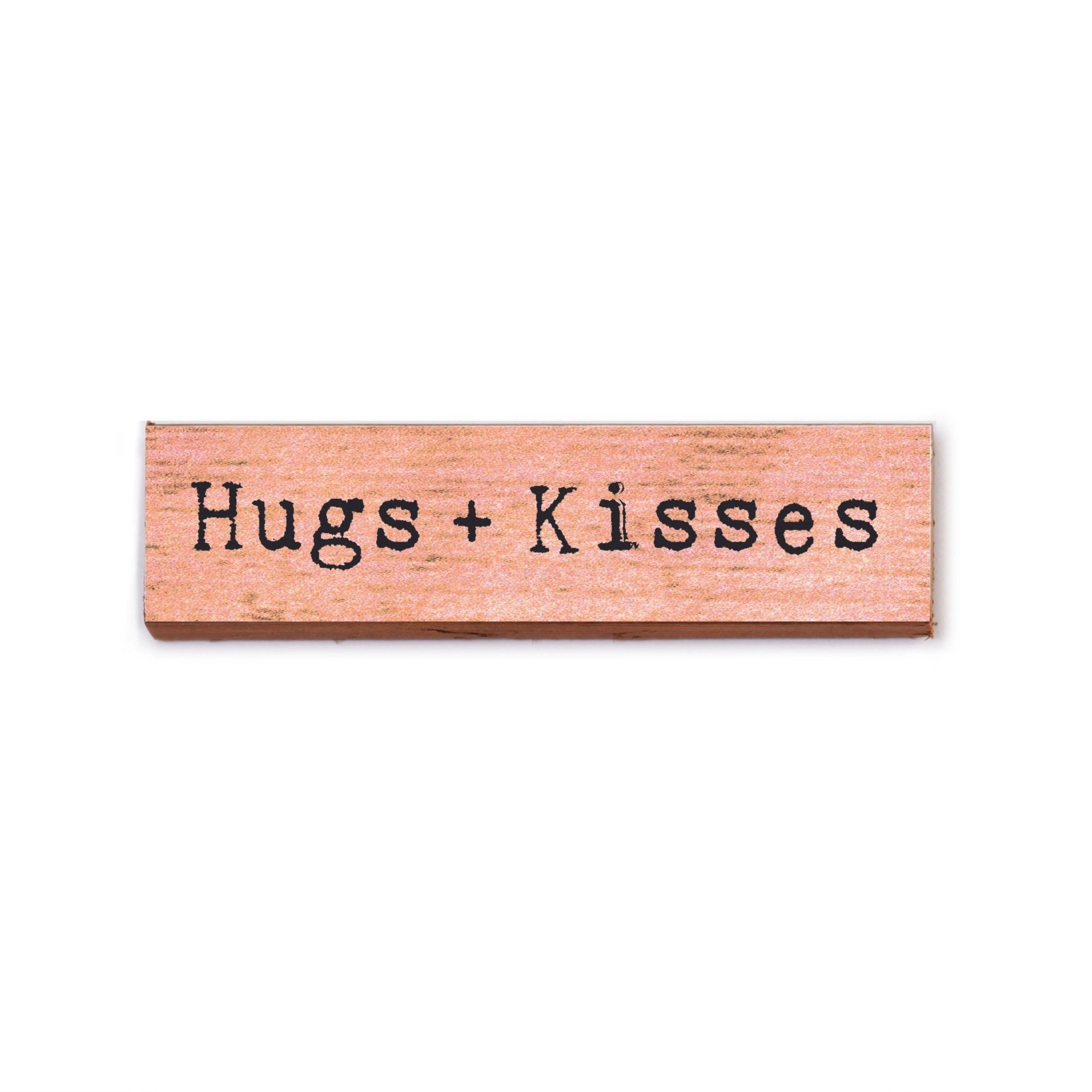 Hugs + Kisses Fridge Magnet | Cedar Mountain Studios