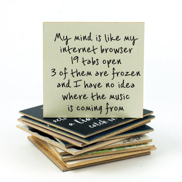 Funny Drink Coasters | Sassy Handmade Wood Coasters – Cedar Mountain ...