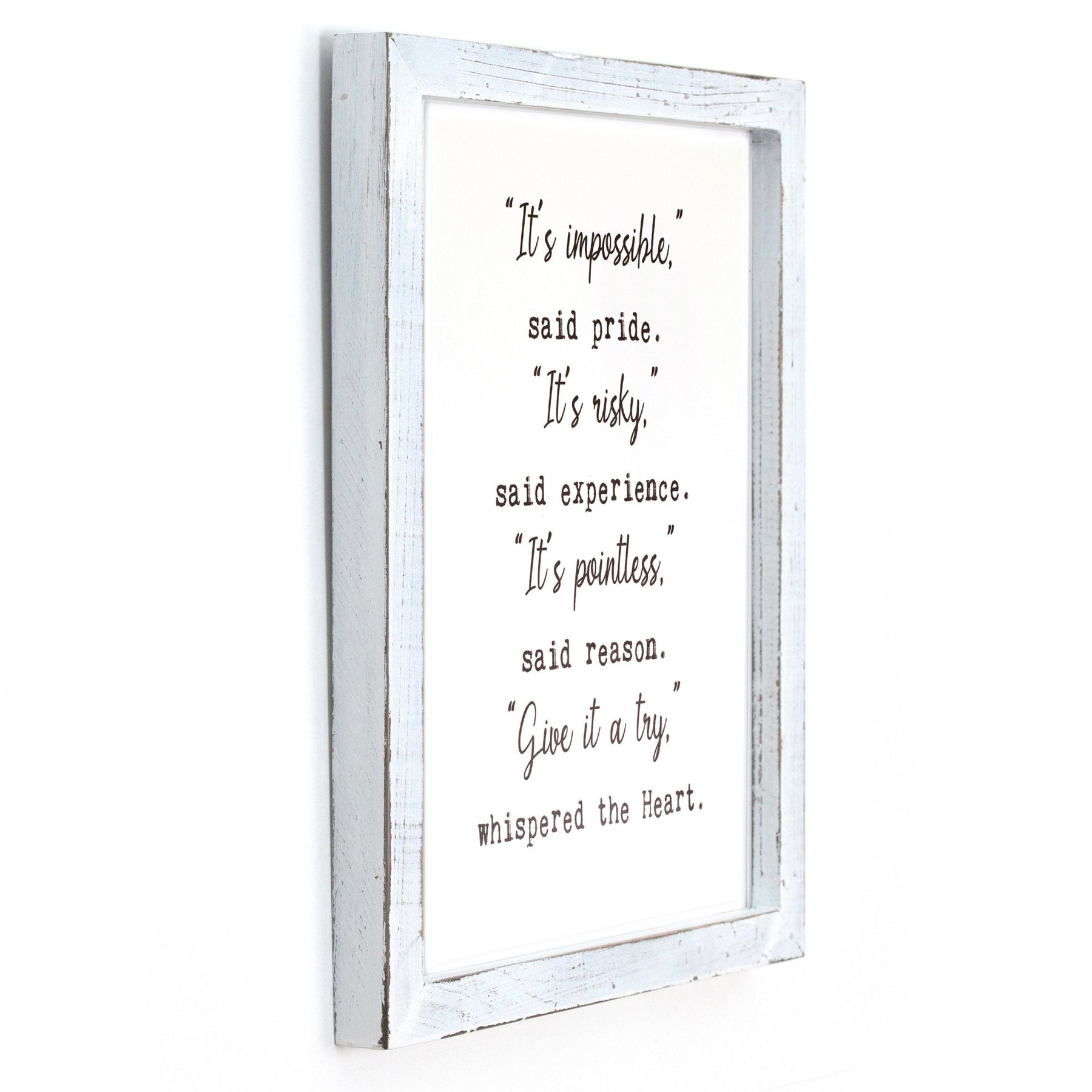 Framed Words - Handmade Home Decor, Inspirational Quote – Cedar ...