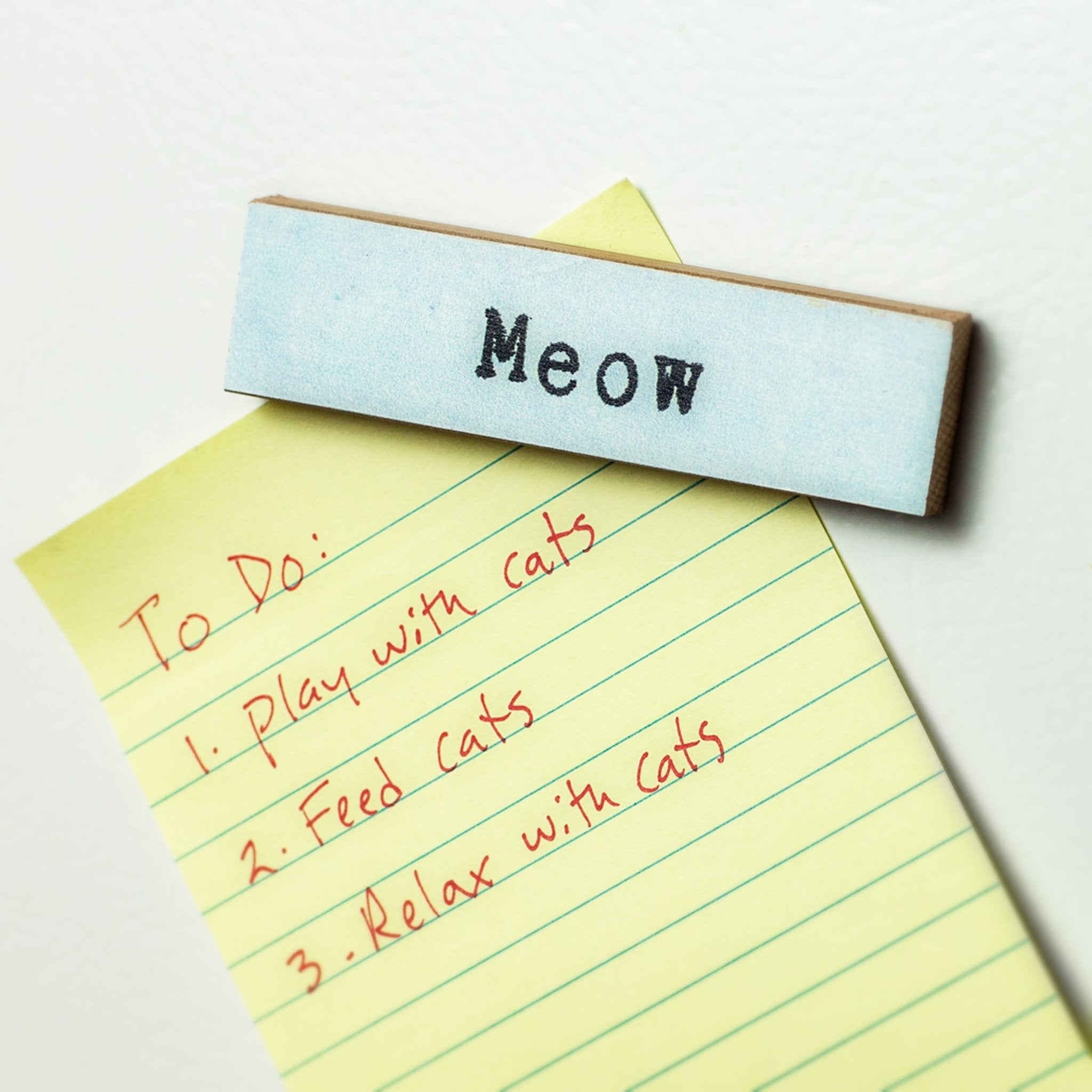 Meow | Handmade Fridge Magnet Cedar Mountain Studios