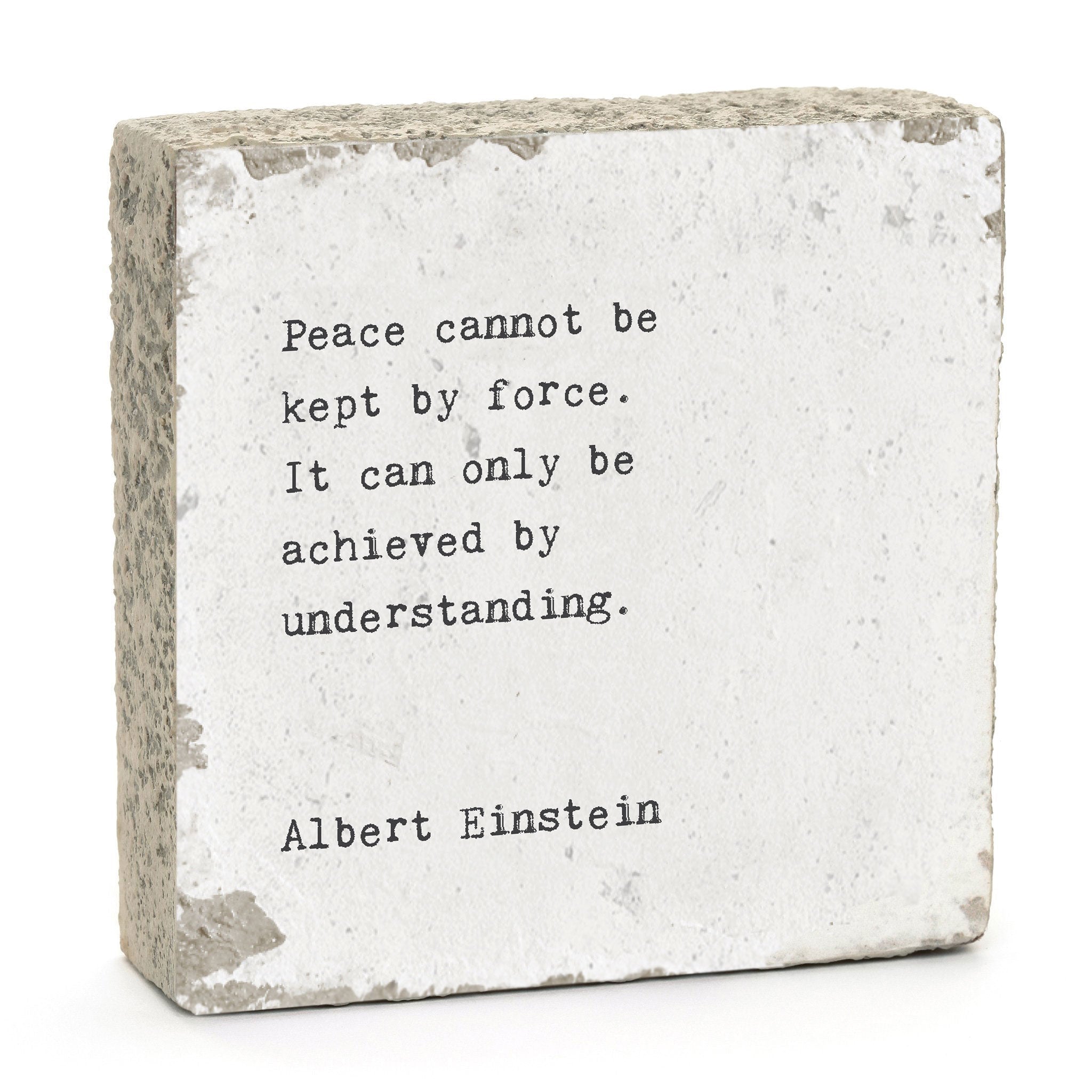 Small Wall Art Decor | Albert Einstein Quote | Peace by Understanding ...